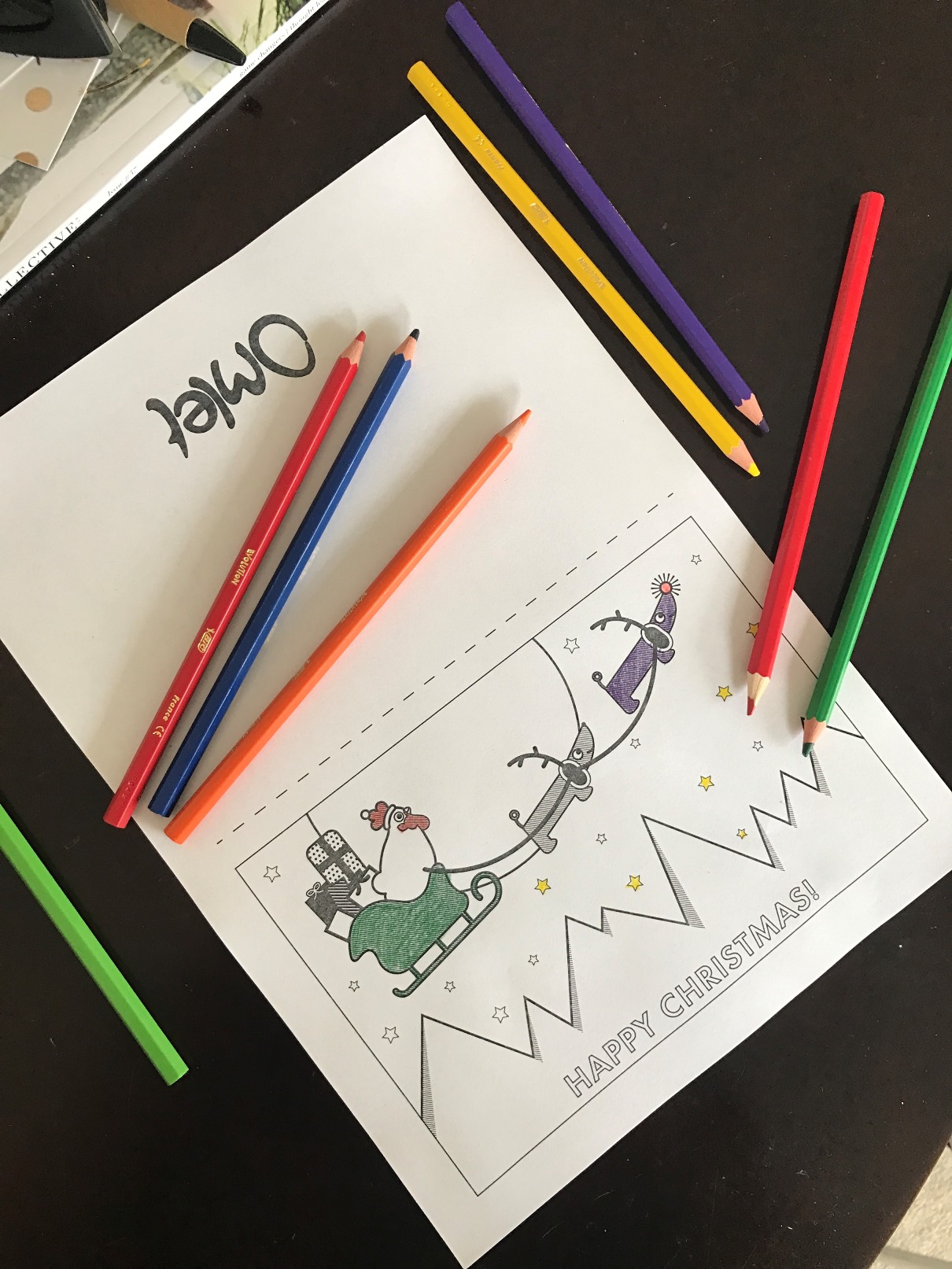 Christmas Card Colouring Competition - Omlet Blog Australia